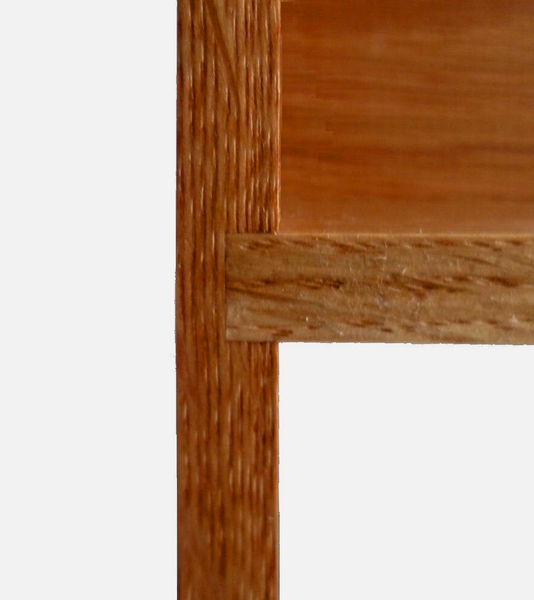 Oak Spice Rack 4 Deeper Shelves Open Top Contemporary Kitchen Storage ...