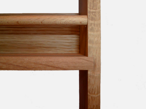 Oak Spice Rack 4 Deeper Shelves Open Top Contemporary Kitchen Storage ...